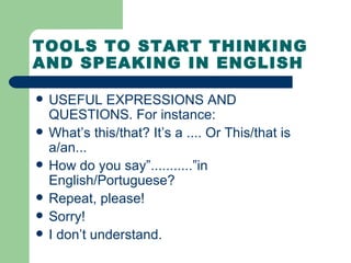 ENGLISH COURSE PRESENTATION | PPT