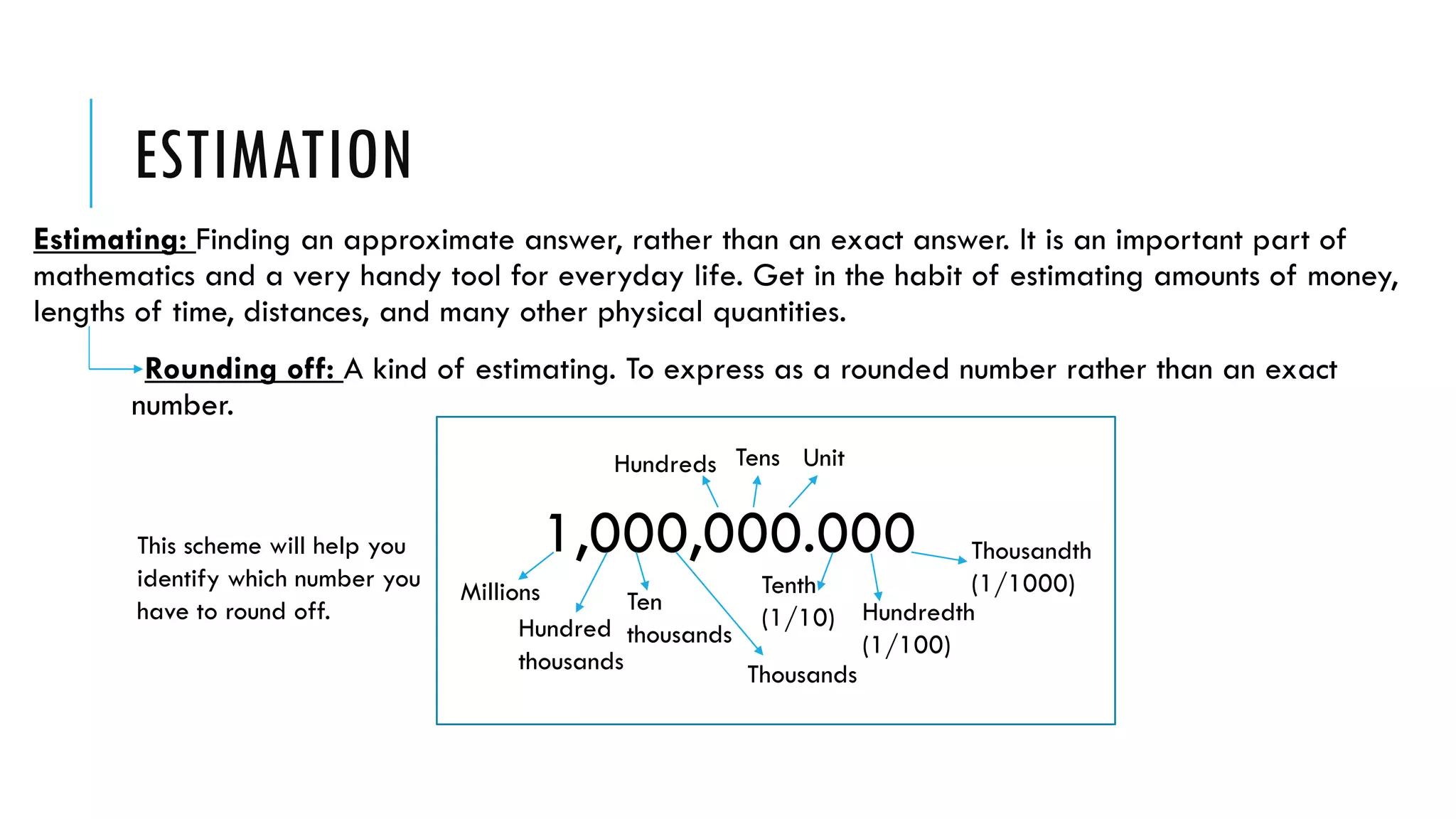 Calculations, Rounding, Estimation, Limits of accuracy, Ratio and rate ...