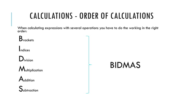 Calculations, Rounding, Estimation, Limits of accuracy, Ratio and rate ...