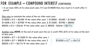 Percentages, simple and compound interest; time, distance and speed | PDF