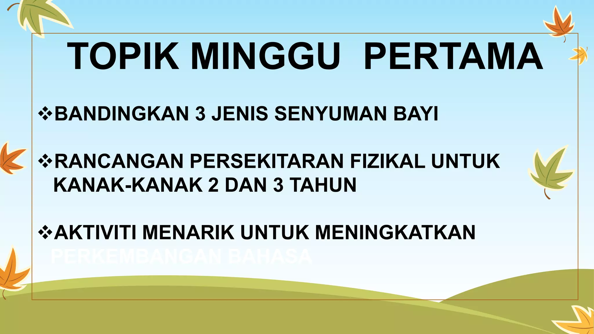 Presentation weeks 1 | PPTX