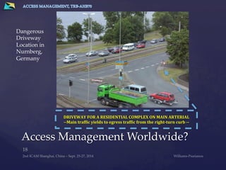 A compendium survey of International Access Management Practices and ...