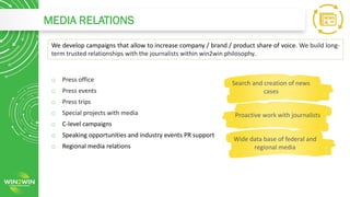 Presentation Win2Win Communications eng | PDF