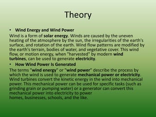 Presentation wind energy | PPTX | Physics | Science
