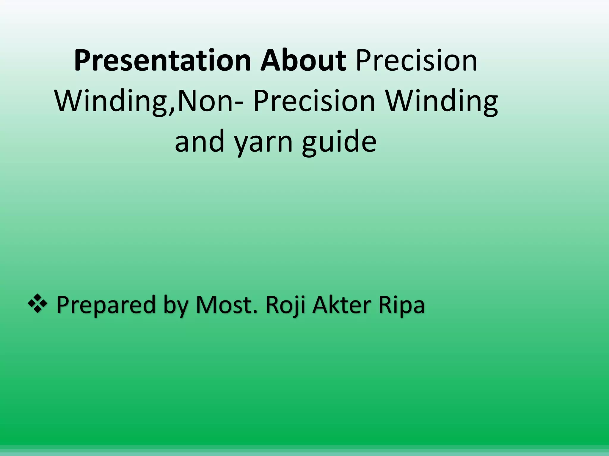 Presentation winding complete | PPTX
