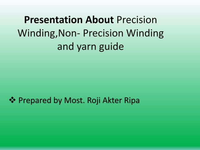 Presentation winding complete | PPTX