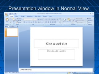 Presentation window in normal view1 | PPT