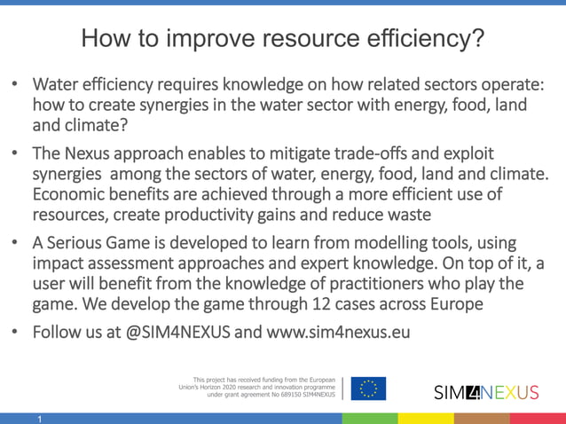 How to improve resource efficiency? | PPT