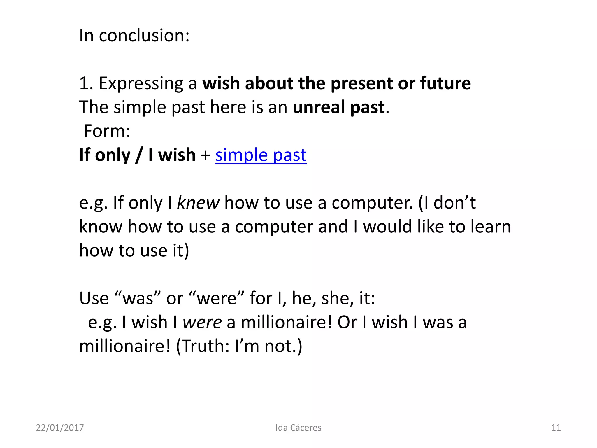 Presentation wish with exercises | PPTX