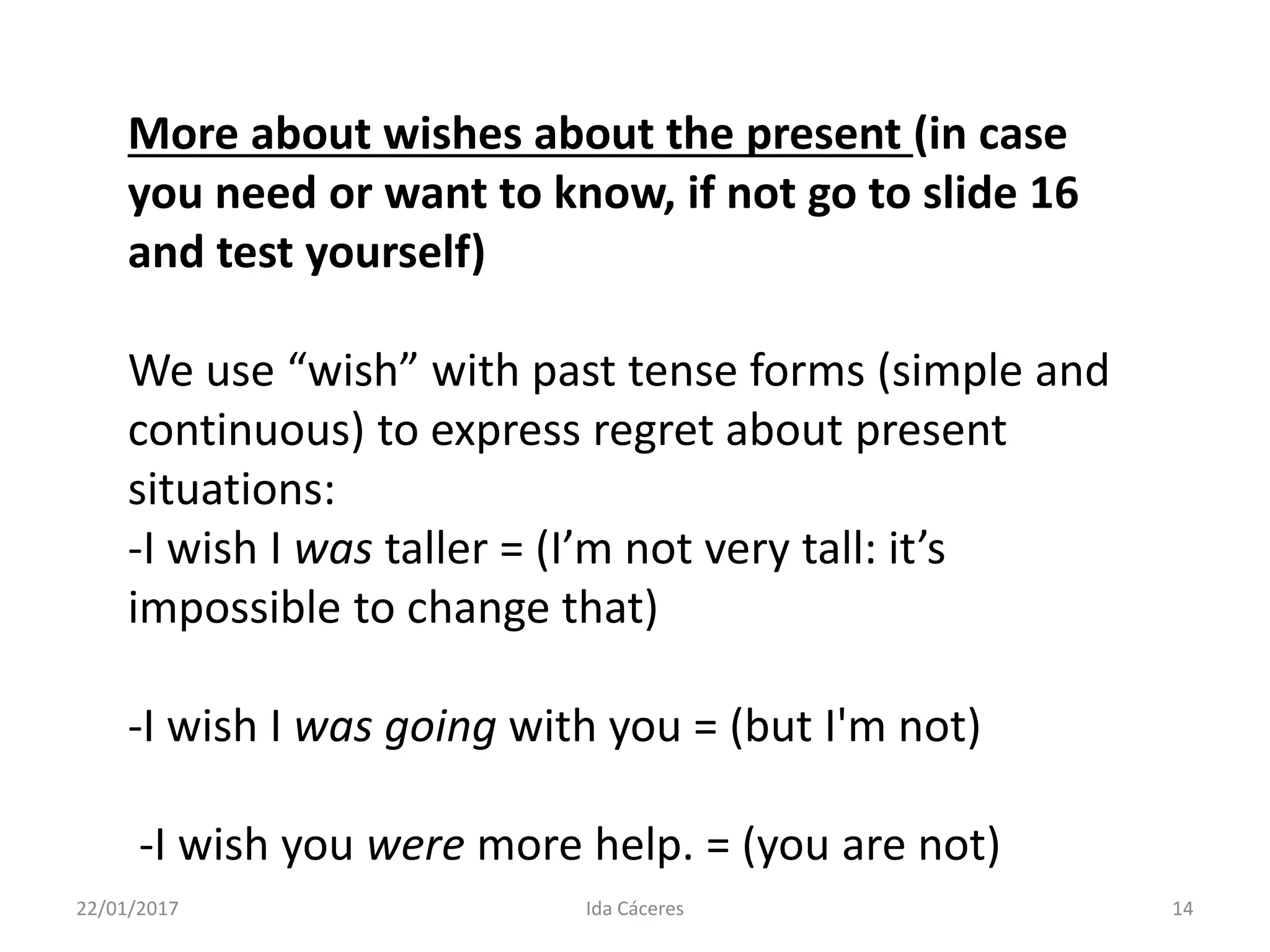 Presentation wish with exercises | PPTX