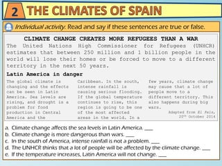 Presentation: Climates and vegetation of spain | PDF