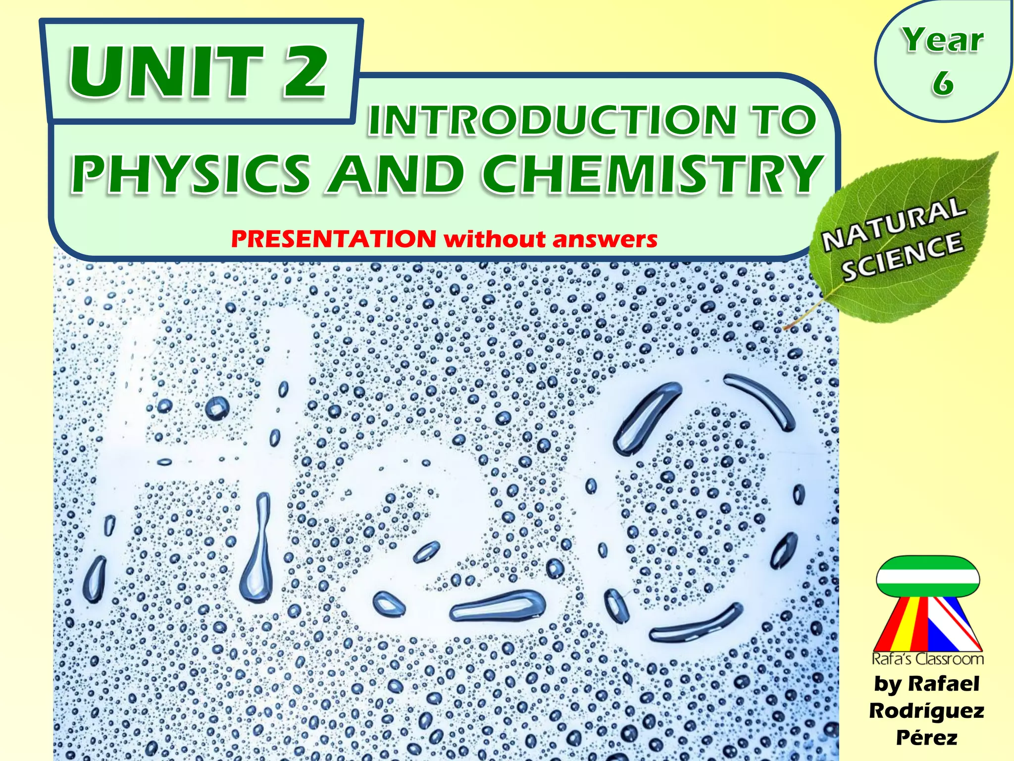 Presentation - Introduction to Physics and Chemistry | PDF