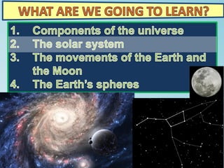 Presentation; The Earth in the universe | PPT
