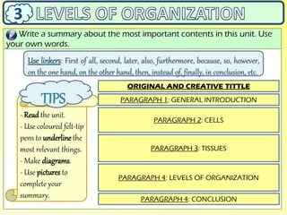 Presentation - The Organization of Living Things | PPT