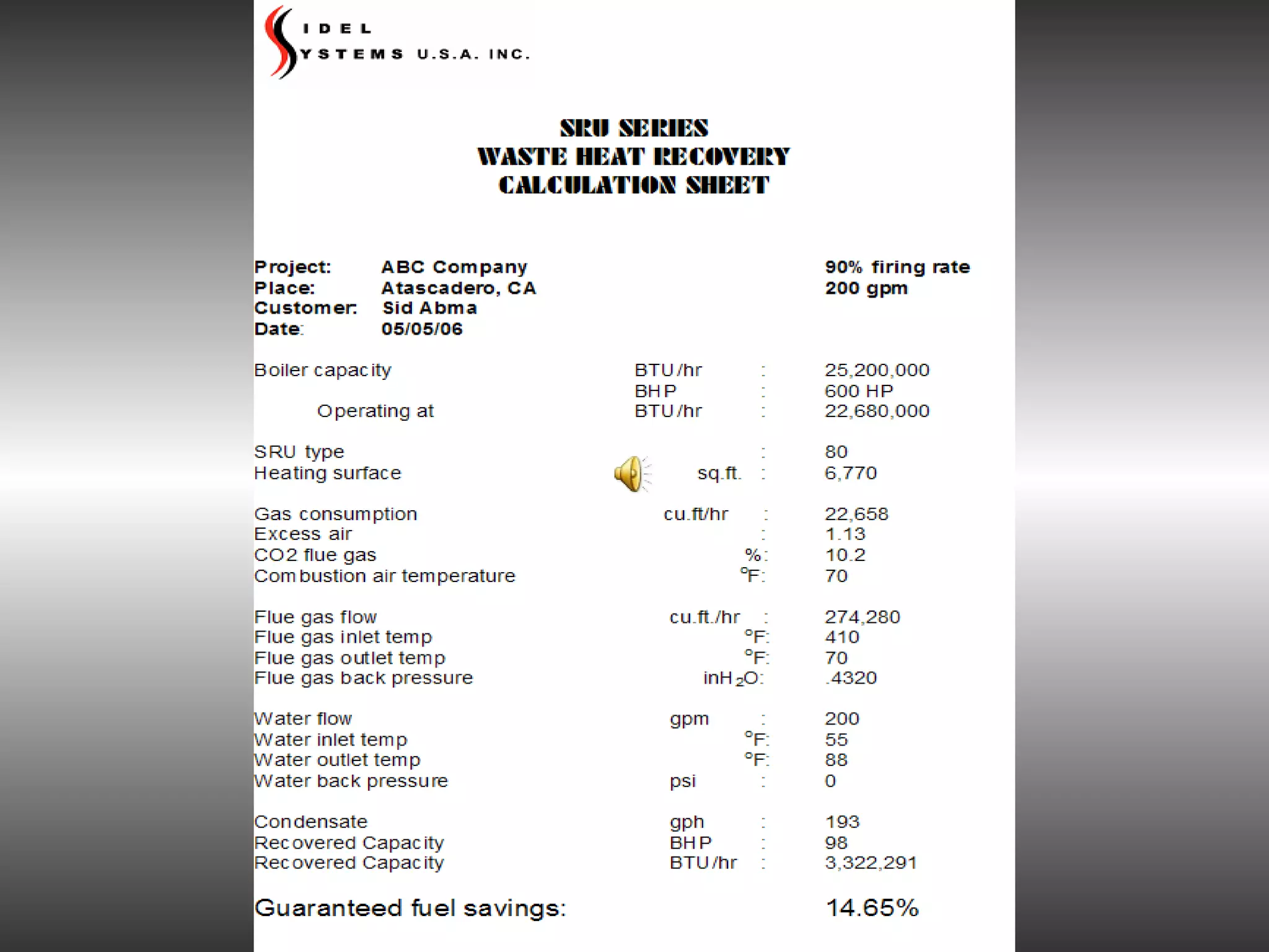 Presentation W NarrationSidel SRU Flue Gas Condenser | PPT