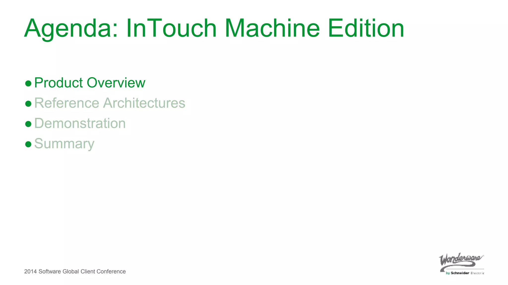 InTouch Machine Edition: Overview | PPT