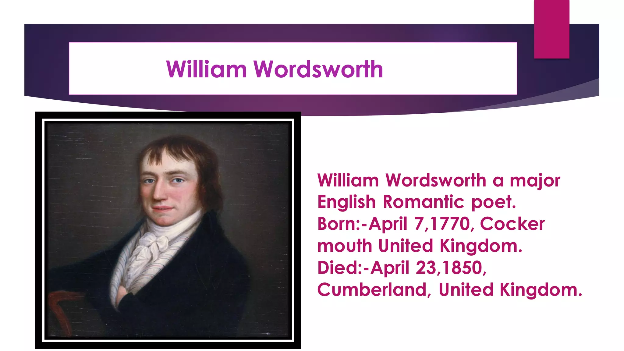 Presentation wordsworth and coleridge | PDF | Poetry | Books and Literature