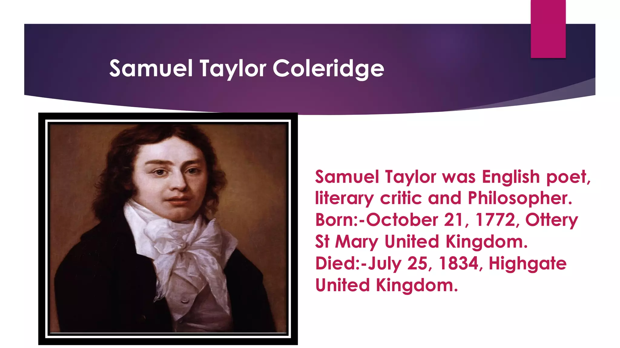 Presentation wordsworth and coleridge | PDF | Poetry | Books and Literature