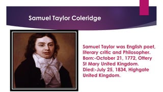 Presentation wordsworth and coleridge | PDF | Poetry | Books and Literature