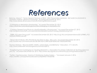 Summary of Trends in Cataloging | PPT