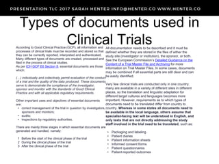 Presentation working on clinical trials | PPTX