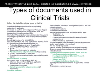 Presentation working on clinical trials | PPTX