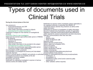 Presentation working on clinical trials | PPTX