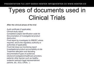 Presentation working on clinical trials | PPTX