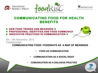 Communicating food: Foodways as a map of meanings | PPT | Food Industry ...