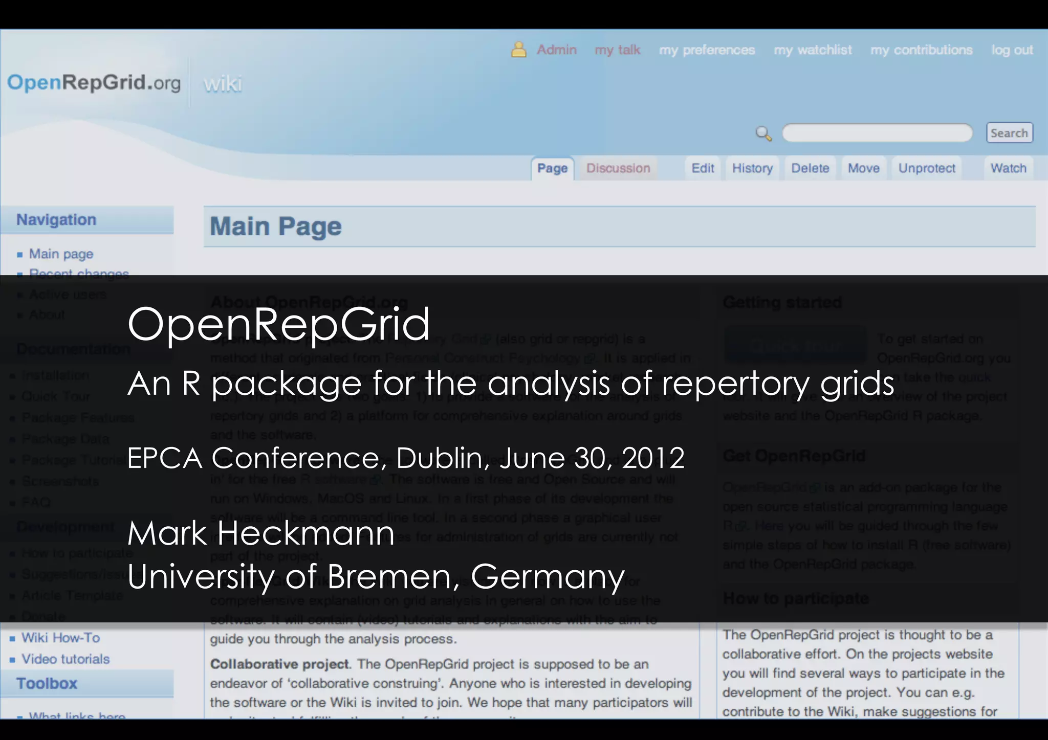 OpenRepGrid – An Open Source Software for the Analysis of Repertory Grids | PDF