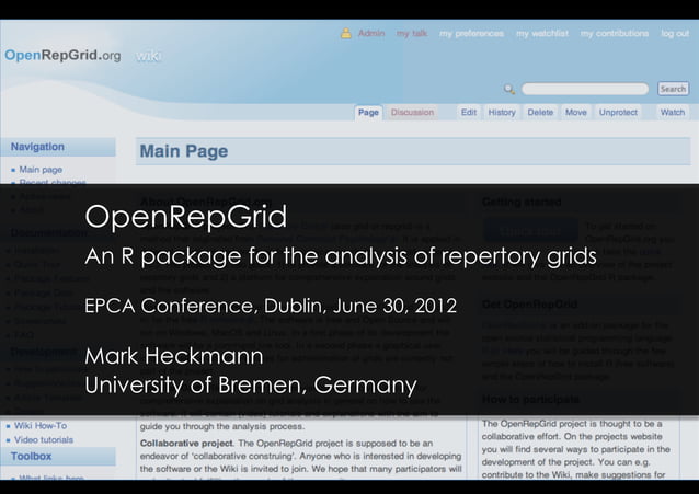 OpenRepGrid – An Open Source Software for the Analysis of Repertory ...