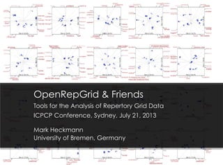 OpenRepGrid and Friends | PPT