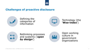 Presentation workshop Pro-active Disclosure | PPT