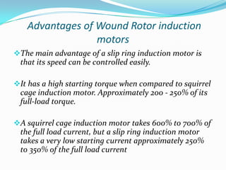 Presentation wound rotor ppt | PPTX