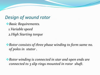 Presentation wound rotor ppt | PPTX