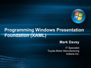 Presentation wpf | PPT | 3-D Graphics | Computer Software and Applications