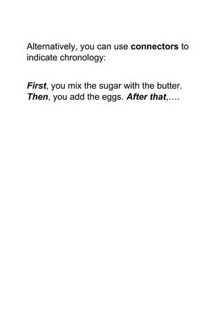 Presentation: Writing (recipe/paragraph) | PDF