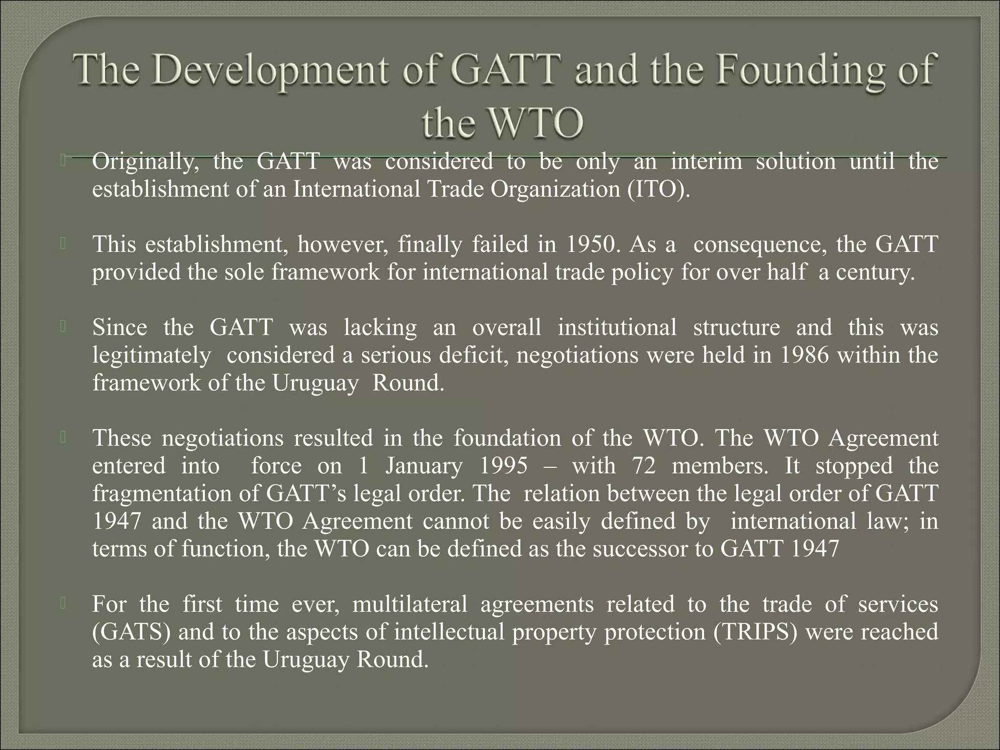 Presentation International trade law | PPT