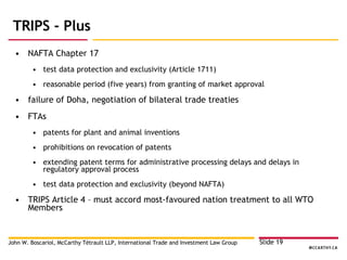 Pharmaceuticals and the WTO TRIPS Agreement | PPT
