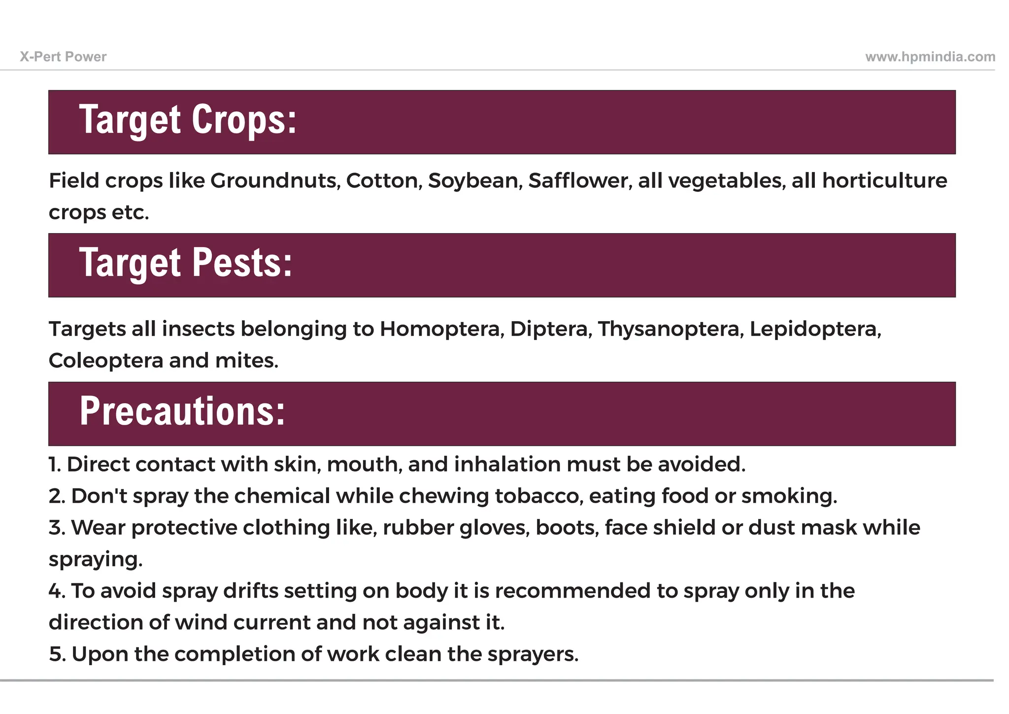 HPM X-Pert Power (Insecticides) Presentation | PDF