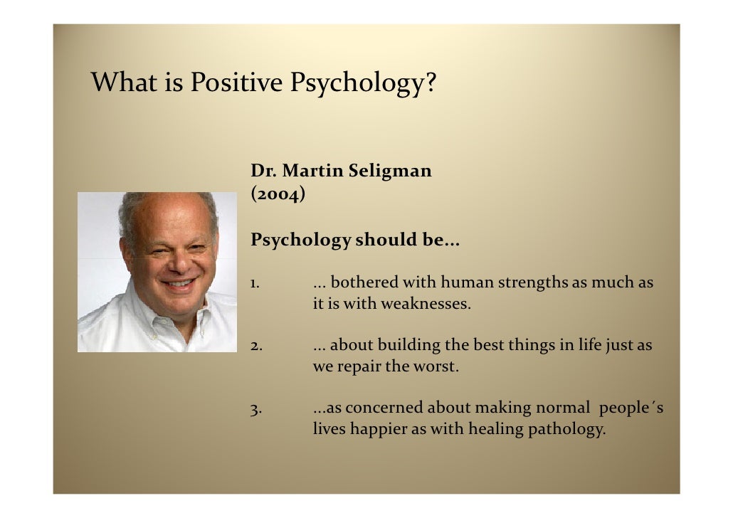 The New Science of Positive Psychology