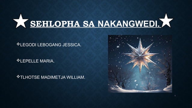 Sehlopha Sa Nakangwedi Tshekatsheko .pptx