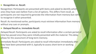 recall test , how to conduct recall test . | PPTX