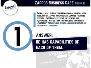 Presentation Zappos Business Case | PDF