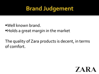Zara ( Customer-Based Brand Equity Model ) | PPTX