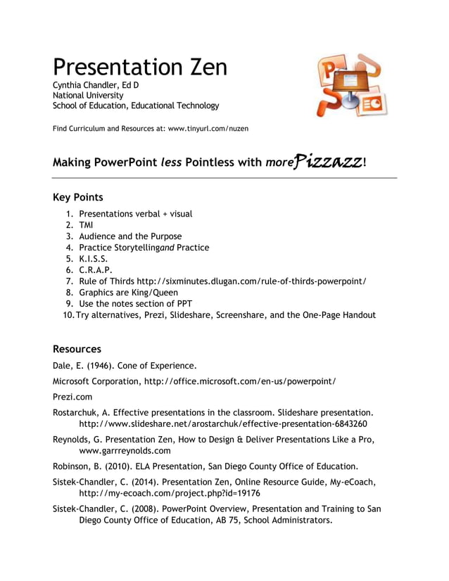 Presentation Zen | DOCX