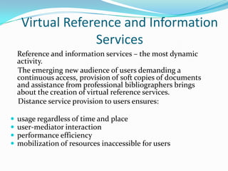 Innovative ICT Based Library Services | PPTX