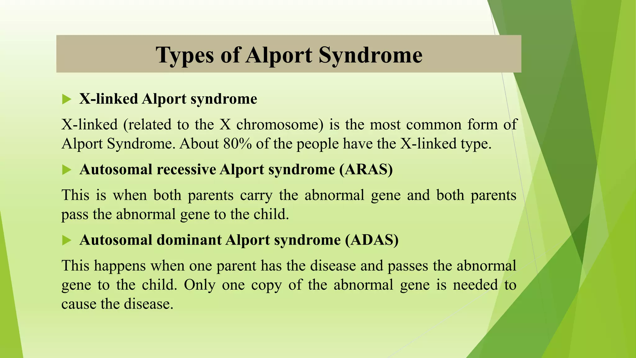 Alpoort Syndrome Pptx