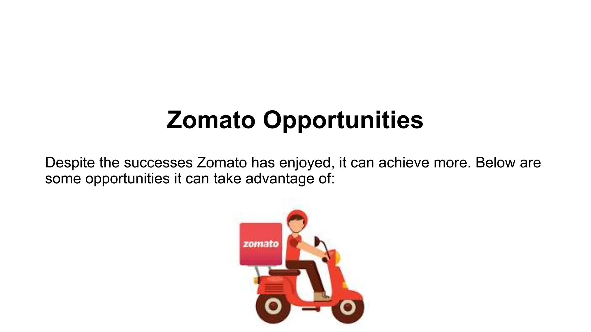 SWOT OF ZOMATO AND VISION, MISSION POWER POINT PRESENTATION | PPTX