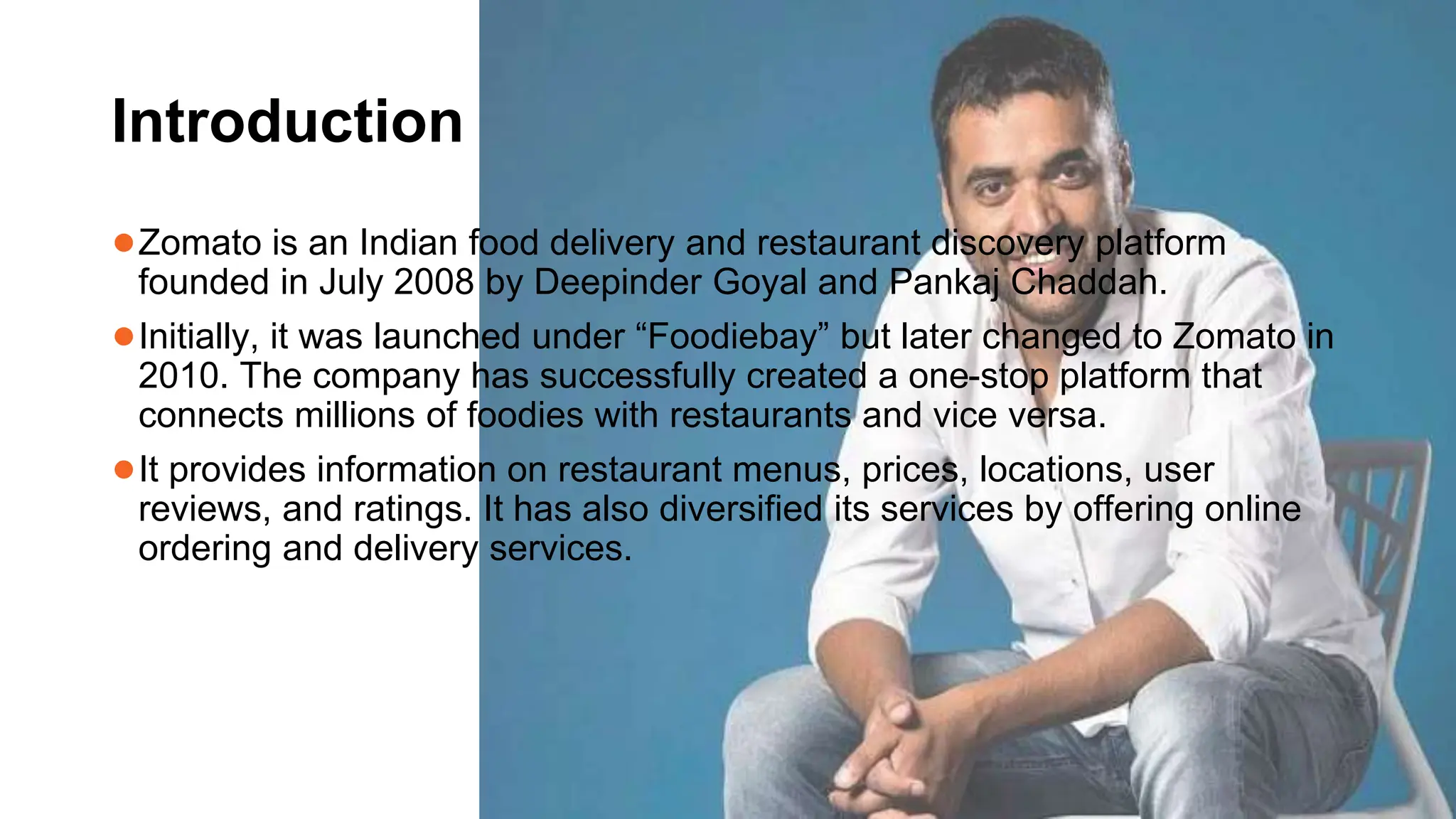 SWOT OF ZOMATO AND VISION, MISSION POWER POINT PRESENTATION | PPTX